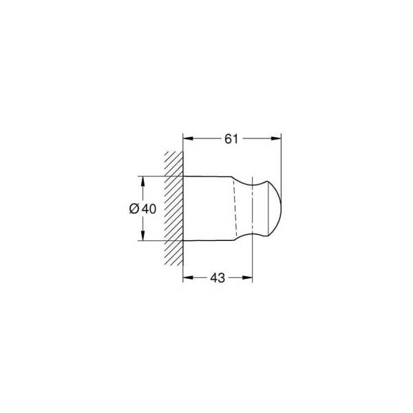 Grohe Relexa Sabit El Duşu Askısı 28605000 Havluluk ve Askılık Grohe